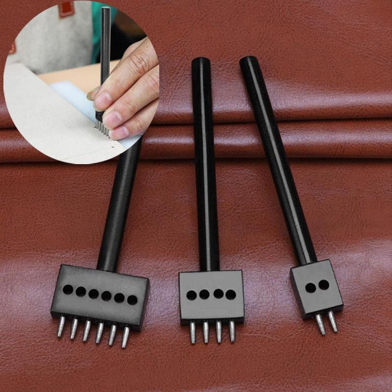 Buy Sewing Tools 5mm Spacing Leather Hole Punch Hole Cutter Leather ...