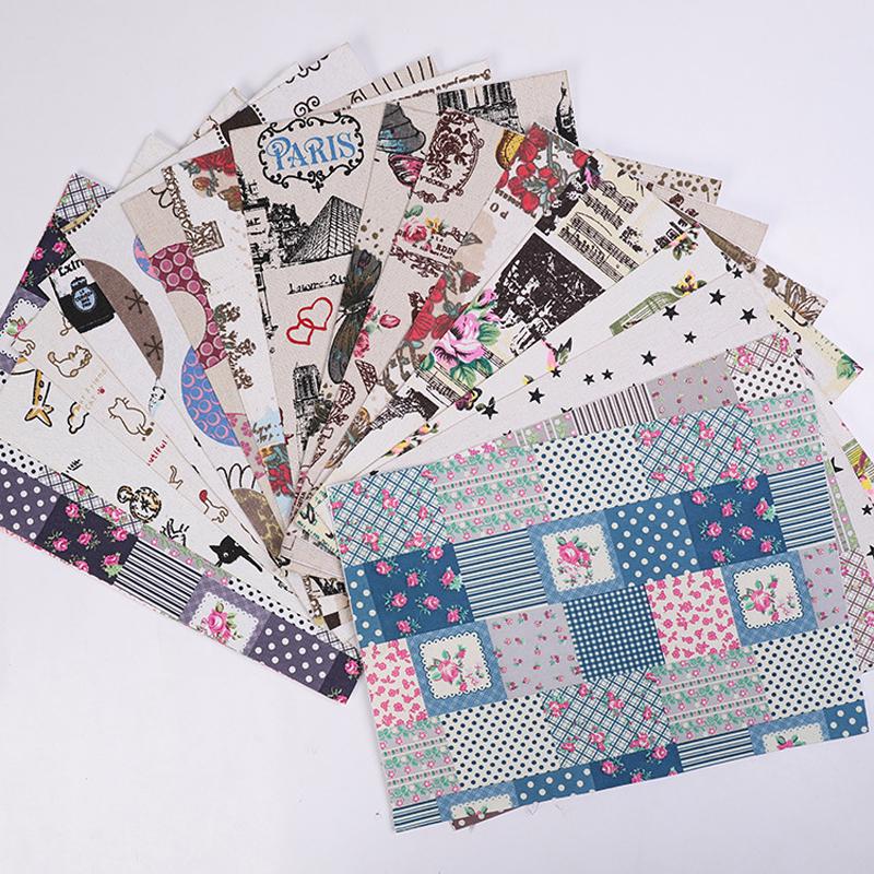 Buy 1Pcs DIY Pattern Decorative Fabric Stickers A4 Cloth Stickers ...