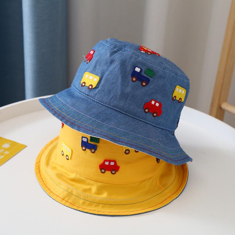 Buy Cute Cartoon Baby Hat Spring Summer Baby Girl Boy Sun Hat Car Soft ...