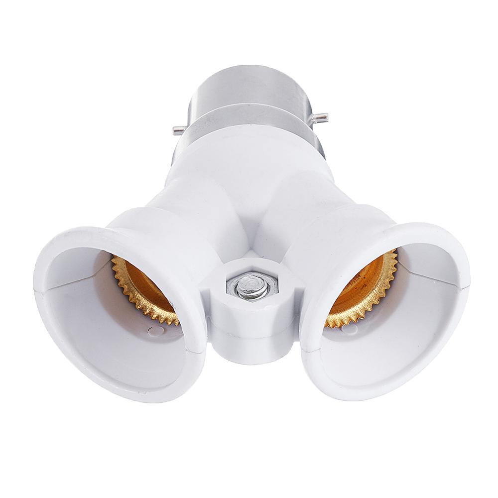 Buy B22 To 2 Way Splitter E14 Converter Light Socket Bulb Adapter AC100 ...