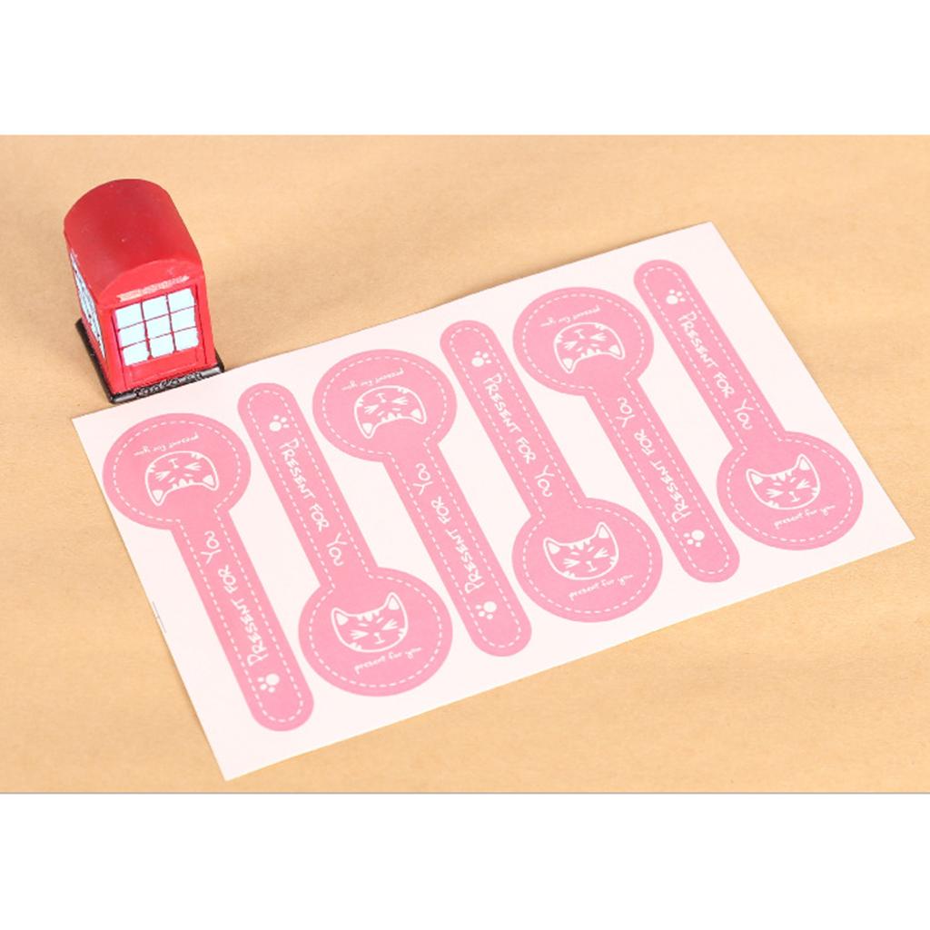 Buy 15 Sheets Pink Paper Lollipops Decorative Sticker Adhesive Sealing ...