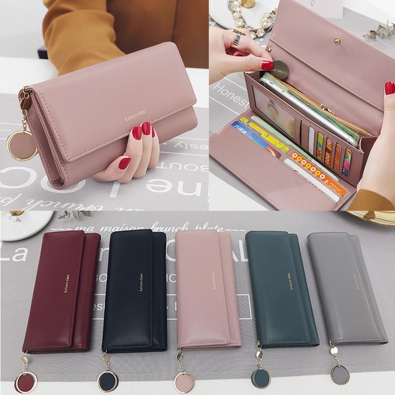 Buy Newest Women Fashion Large Capacity Wallet Female Pocket Long Purse ...