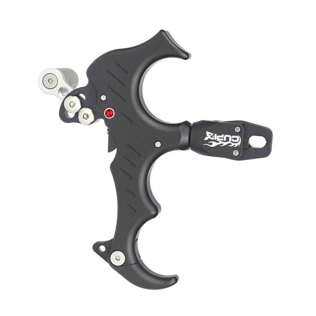 Buy Archery Compound Bow Release Aids 3/4 Finger Exchange Thumb Trigger ...