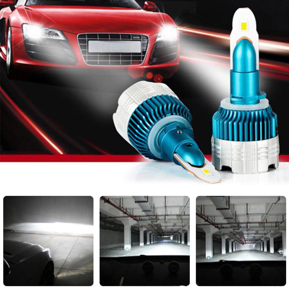 2Pcs Car LED Headlights Auto Light 12V Automobile 6000LM LED Lamp Car ...