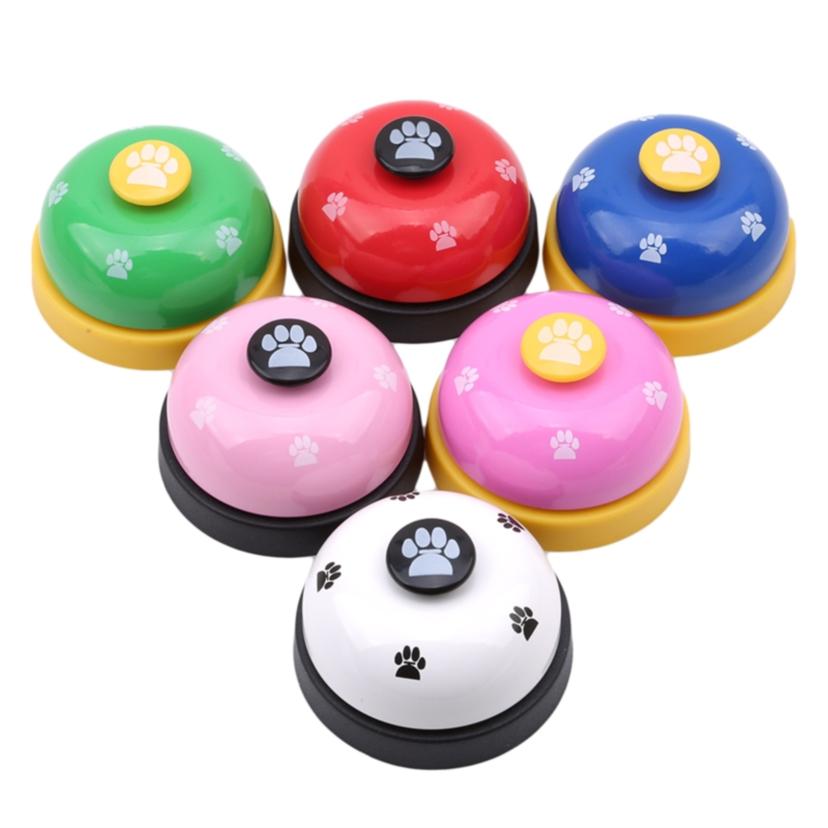 Buy Pet Call Bell Dog Ball-Shape Paws Printed Meal Feeding Toy Puppy ...