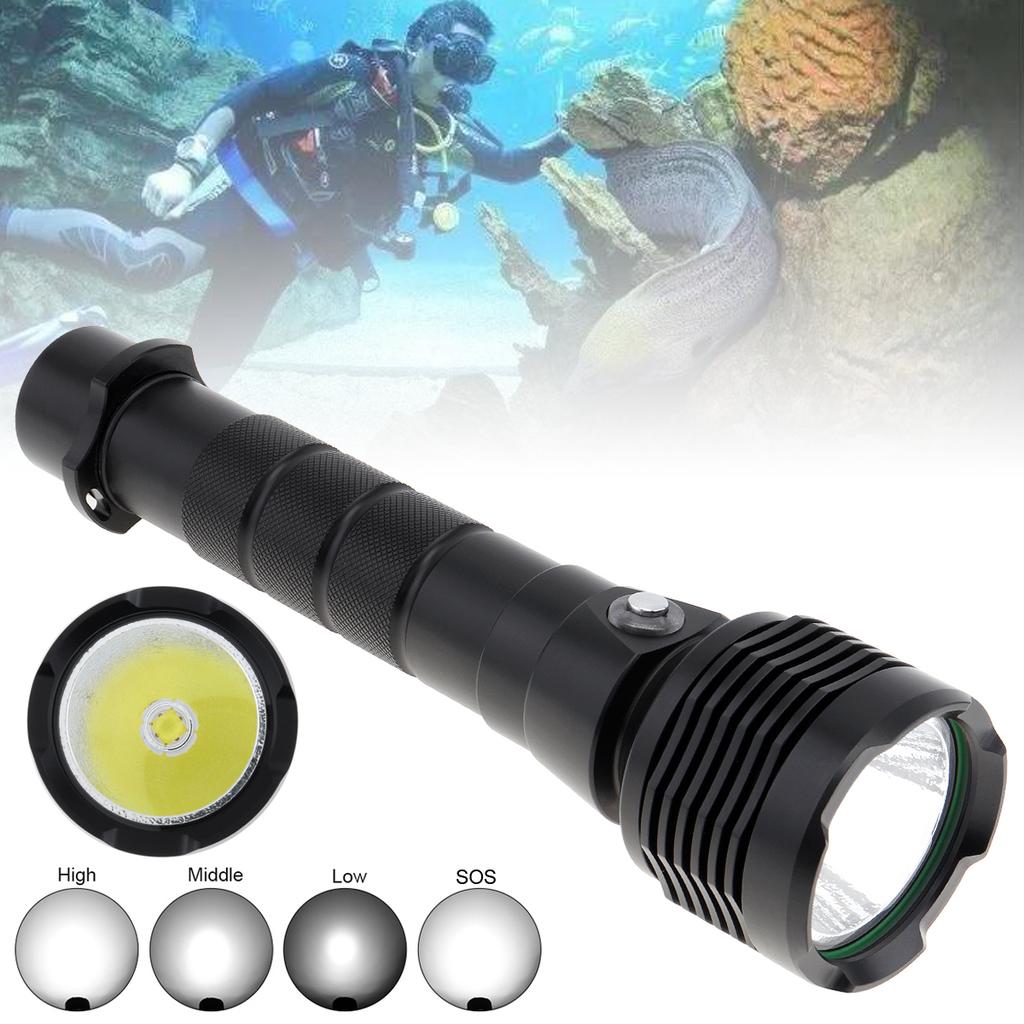 Buy Waterproof 8000 Lumens XHP70 LED Torch Diving Flashlight Underwater ...