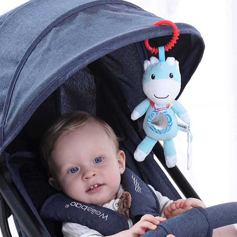 Buy Baby Rattles Toy Stroller Accessories Hanging Plush Toy Animal Clip ...
