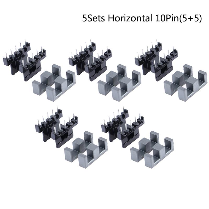 Buy 5Sets Ee25 4Pin 8P 10P Transformer Bobbin Pc40 Ferrite Core Vertical Horizontal at ...