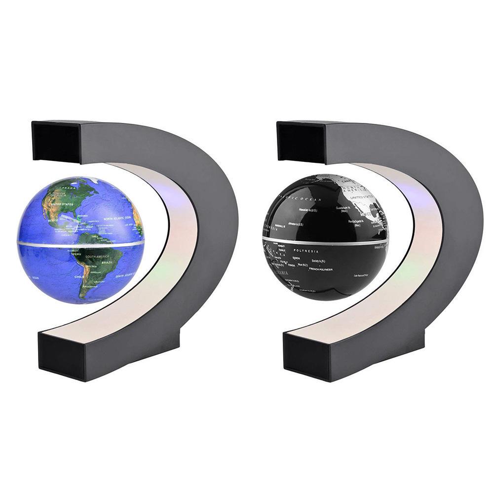 Buy Magnetic Floating Globe LED Levitation Anti Gravity World Map ...