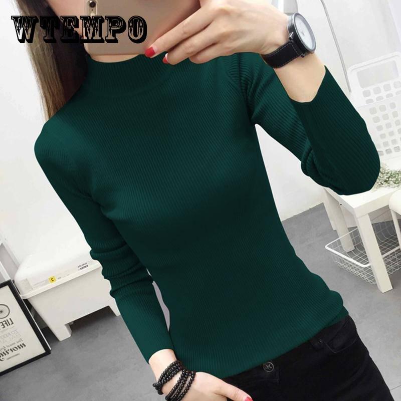 Buy 2019 Autumn Fashion Women Ladies Soft Sweater Femme Pull Tight ...