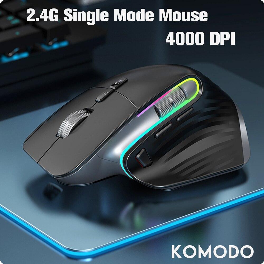 Buy Rechargeable 2.4g Wireless Ergonomic Mouse Office Business Mouse 2 ...