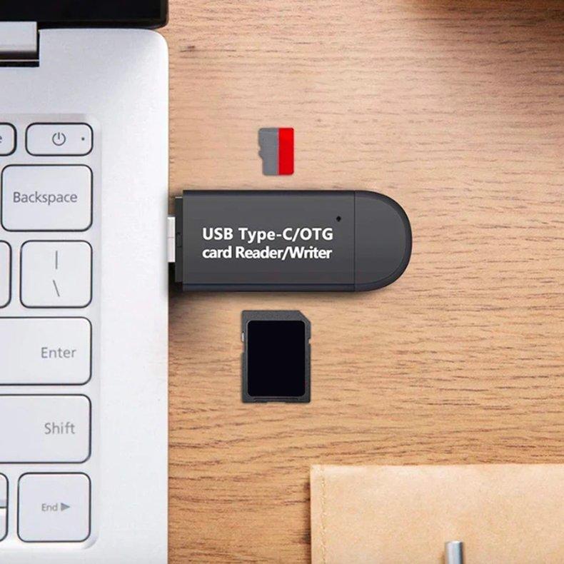 Buy BJ 3-In-1 Card Reader For Android Devices Usb2.0 Mobile Phone Otg ...