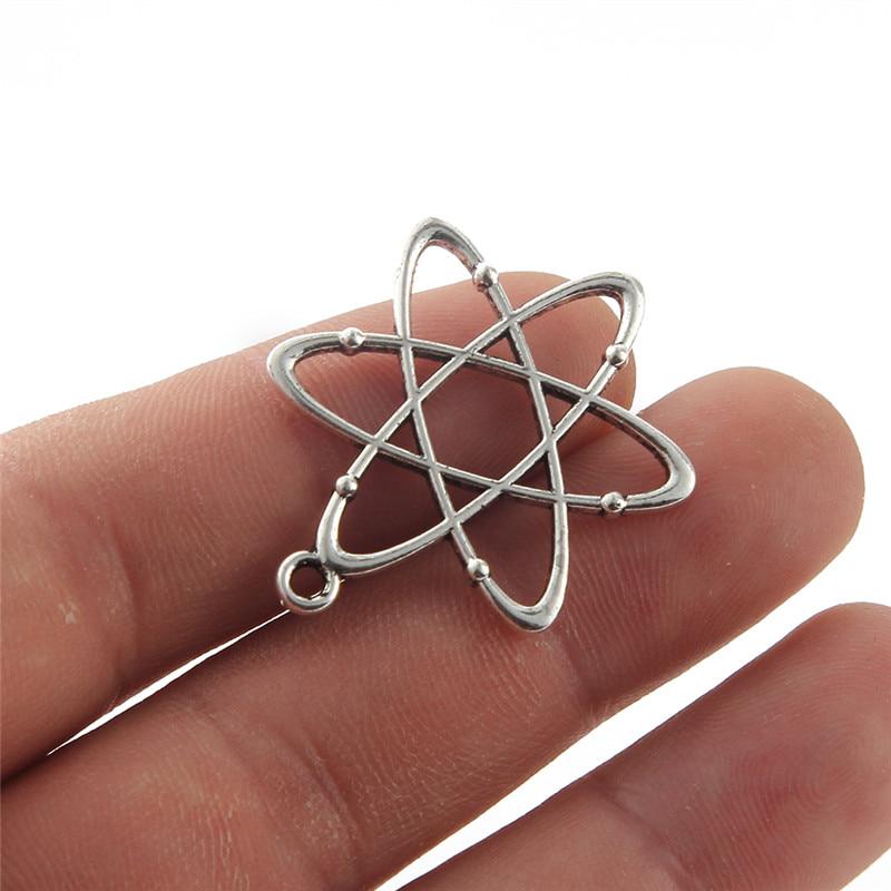 Buy New Arrival 29x29mm Alloy Silver Color ATOM CHEMICAL SCIENCE ...