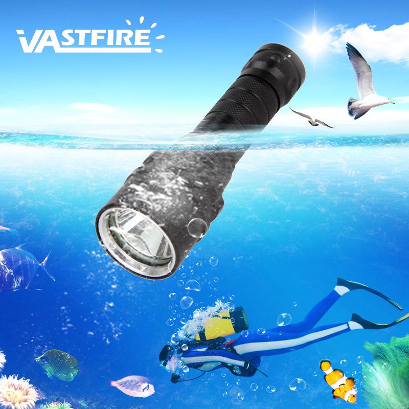 Buy T6 Portable 1000 Lumen Waterproof Flashlight Underwater 100m Diving ...