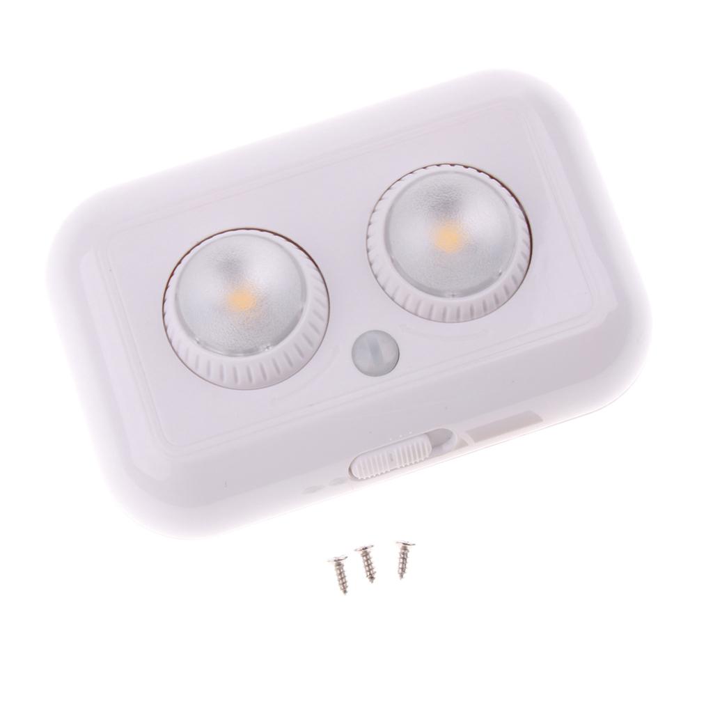 Dimmable PIR Motion Sensor Night Light Wall Cupboard Cabinet Warm White ...