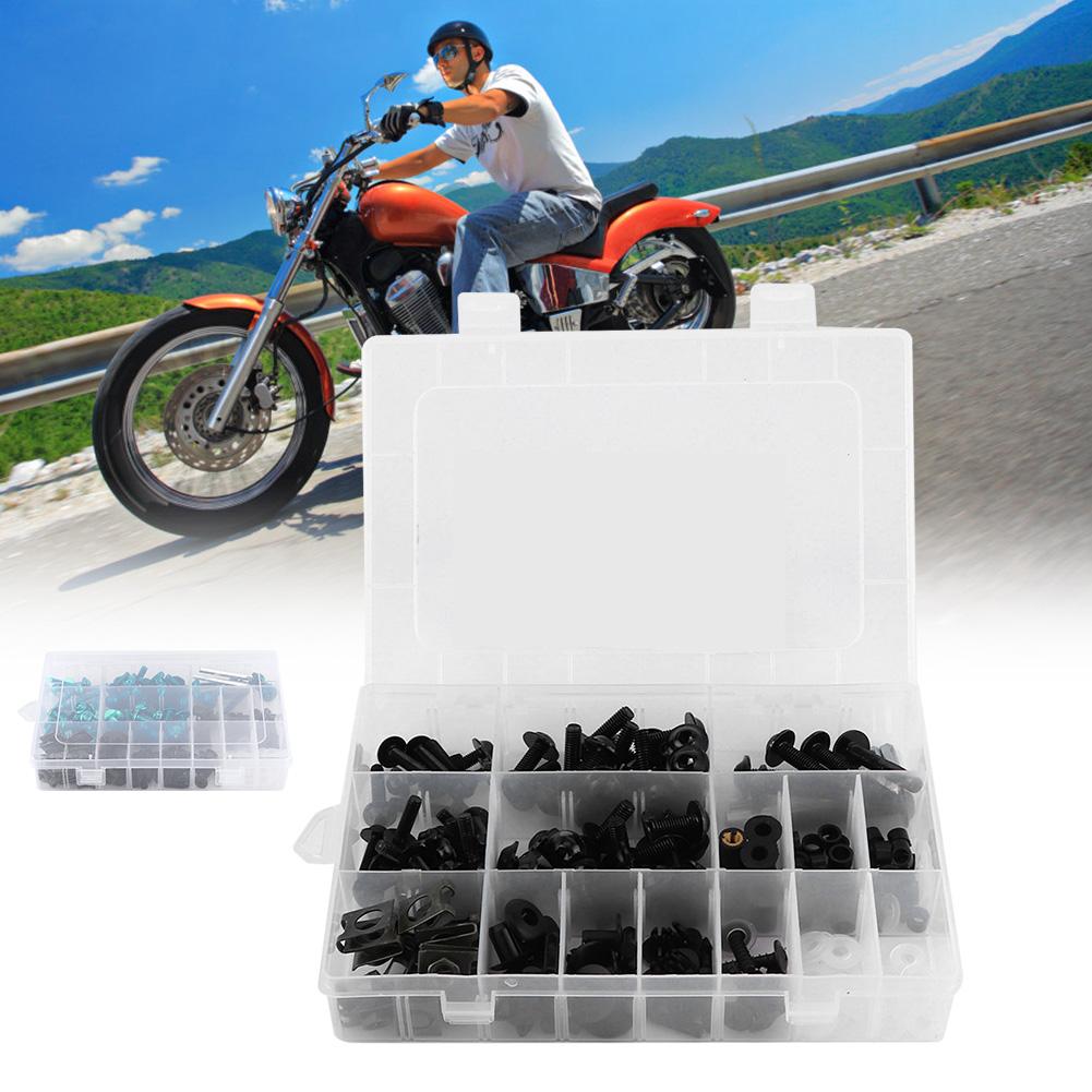 Universal Motorcycle Fasteners Kit Fairing Bolt Box Clamping Screws ...