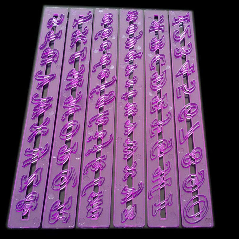 Sugar Purple Alphabet Fondant Letters Mould Cookie Cutter Craft Cake ...