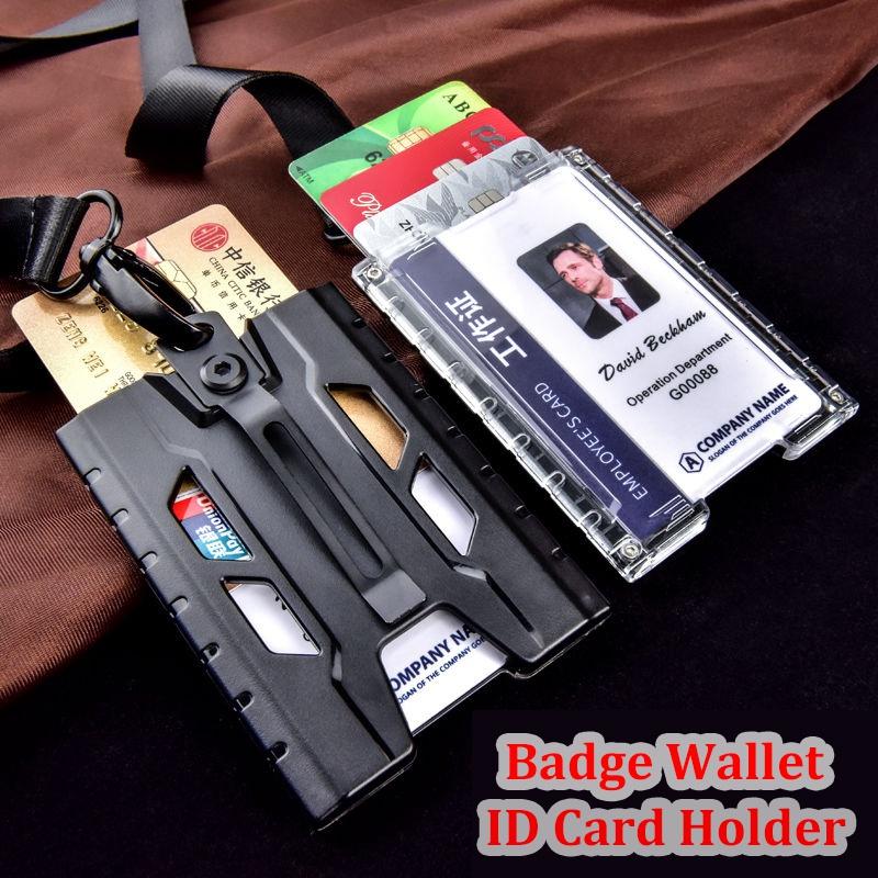 Buy Mechanical Style Badge Wallet Polycarbonate Durable ID Credit Card ...