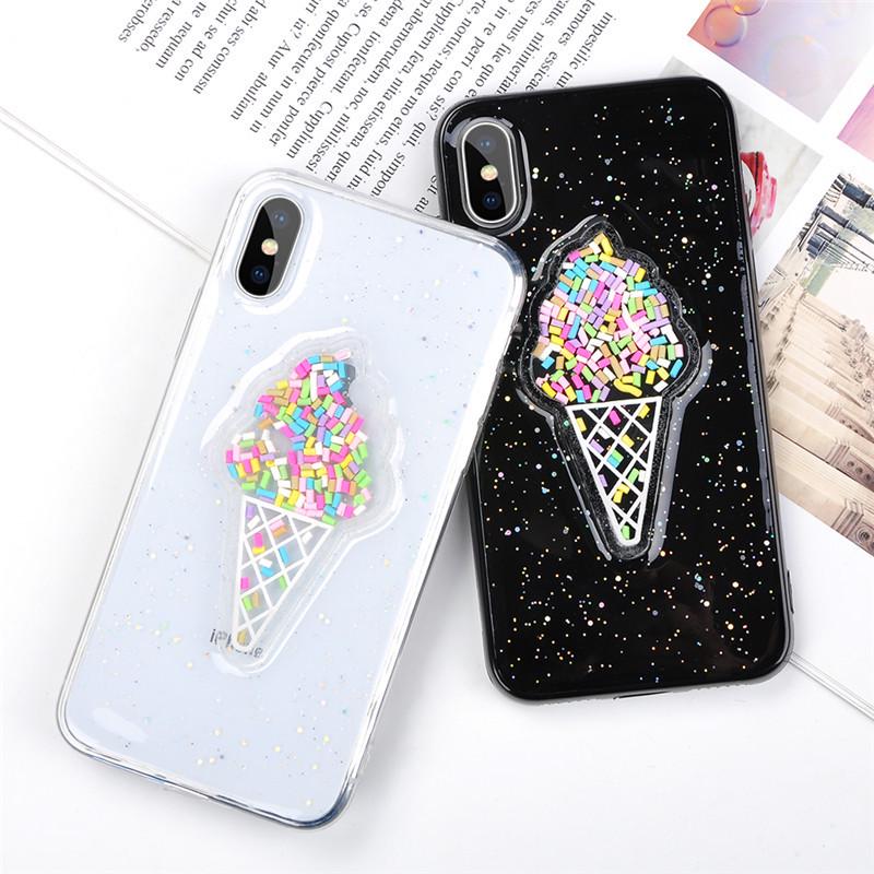 Buy 3D Summer Ice Cream Phone Case for Iphone 6 6s Plus 7 8 Plus X XS ...