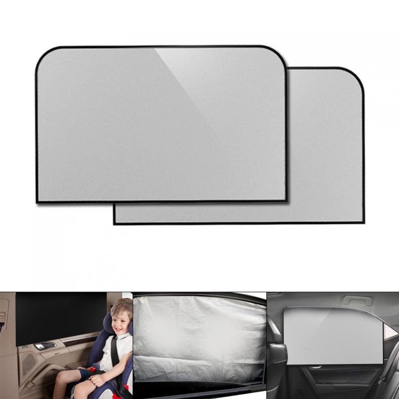 2pcs Universal Car Side Window Heat Insulation Prevented Bask Shade ...