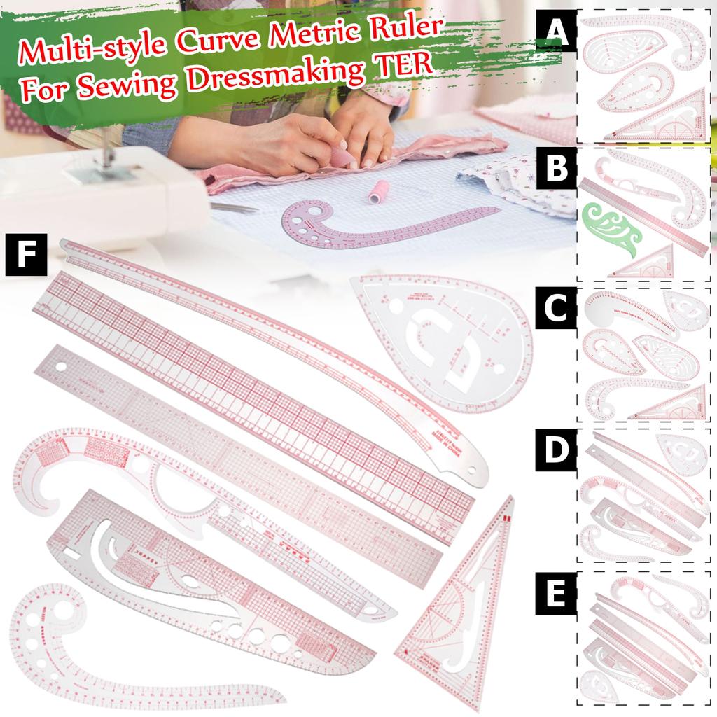 Buy Multi-style Seam Sew French Curve Metric Scale Ruler Measure For ...