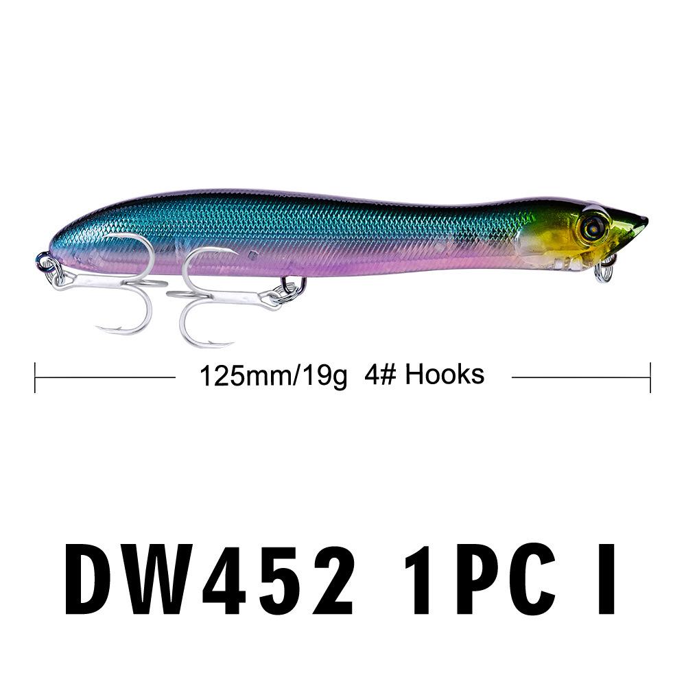 Popper Lure Bait 125mm Floating Plastic False Bait VIB Sub Bait 19g ...