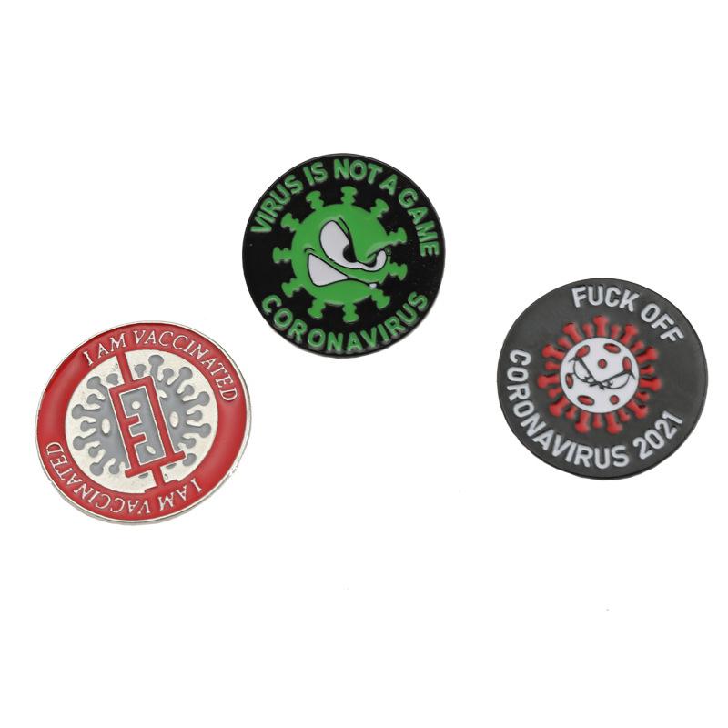 Buy Enamel Pin Vaccinated Got My Vaccine Brooch Badge Tags Bag Backpack ...