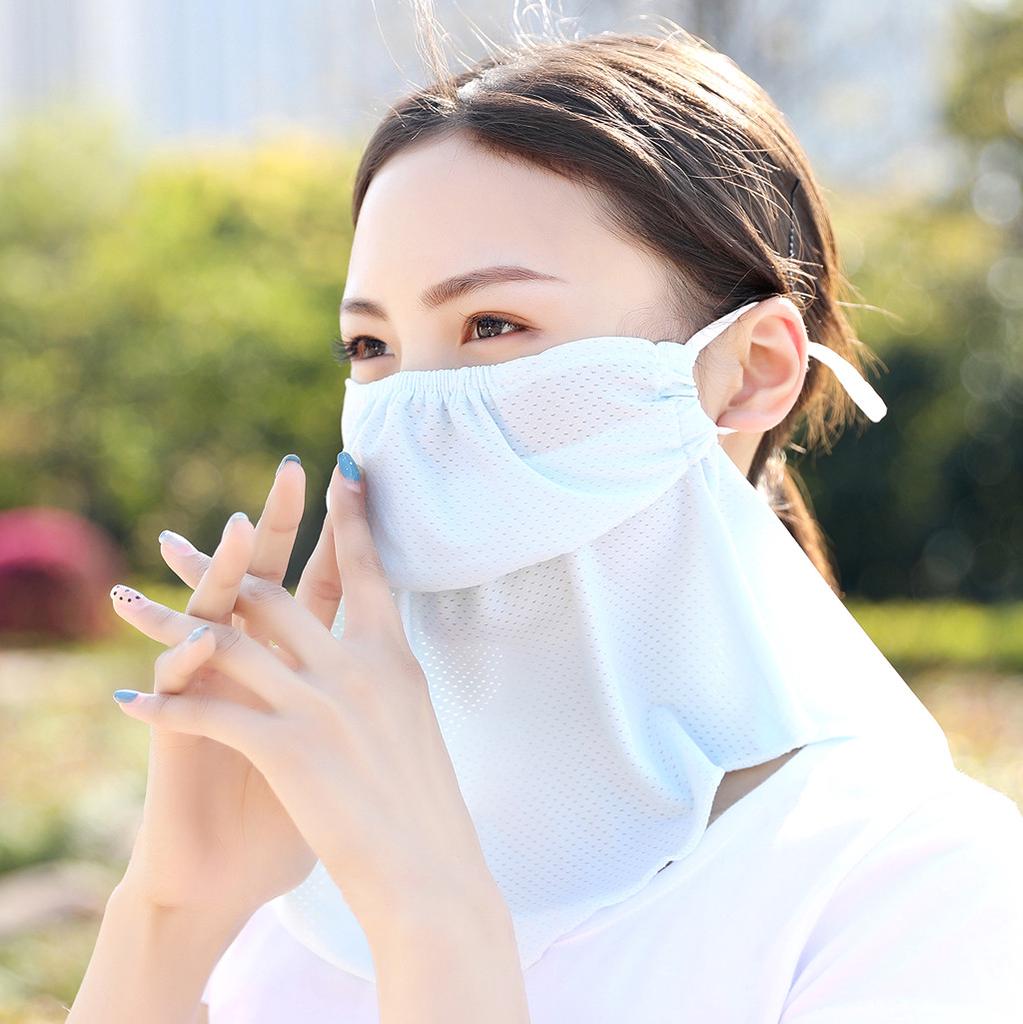 Buy Women Anti Dust Sand Anti Exhaust Face Mask Sunscreen Breathable ...