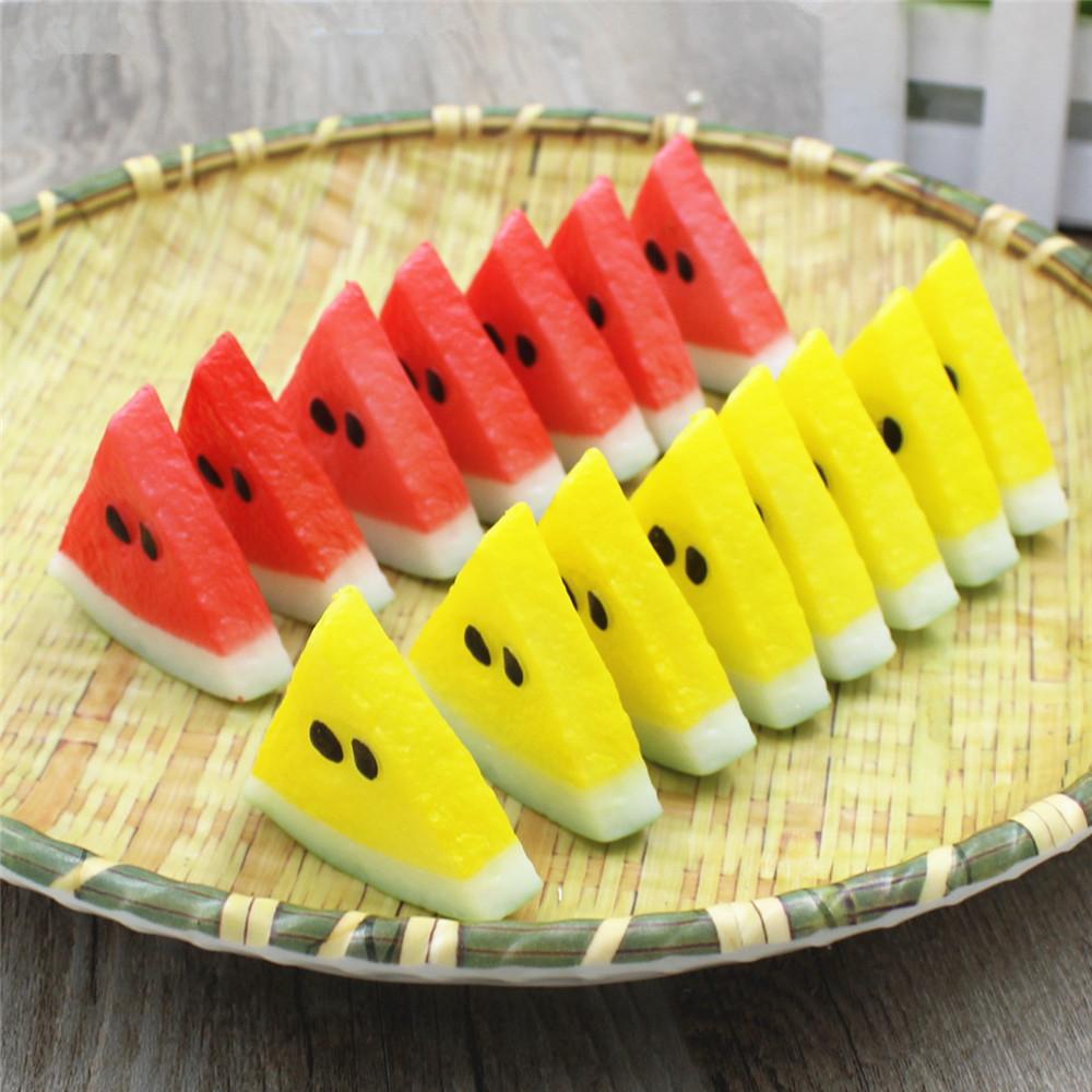 Buy Small Artificial Watermelon Slices Fake Fruits Artificial Fruit ...