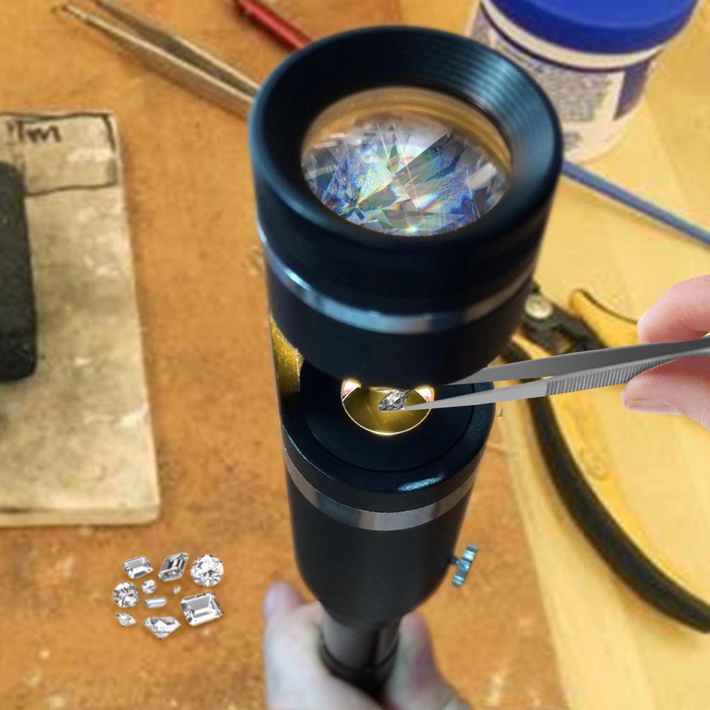 Buy Portable Dark Field 10x Magnification Power Loupe Gem Gemstone ...