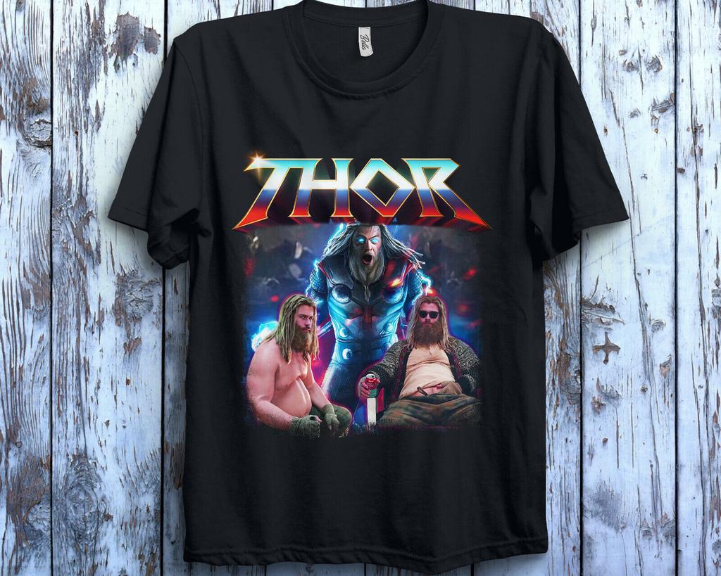 Buy Fat Thor Marvel Thor Love And Thunder Shirt Soft Casual Men ...