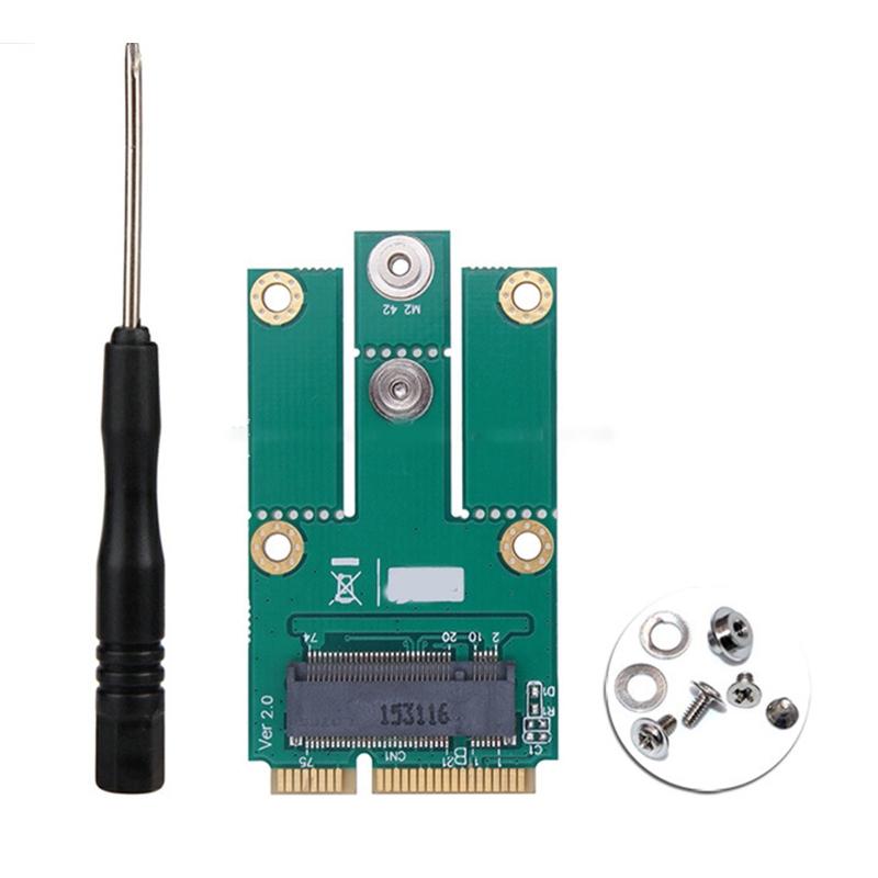 Wireless Module A + E key A key M.2 NGFF to Mini PCIE Adapter, M.2 NGFF ...