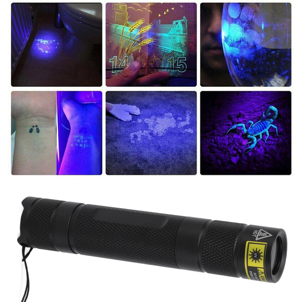 Kaufe UV Flashlight LED 365nm Aluminium Alloy Battery Powered Widely ...