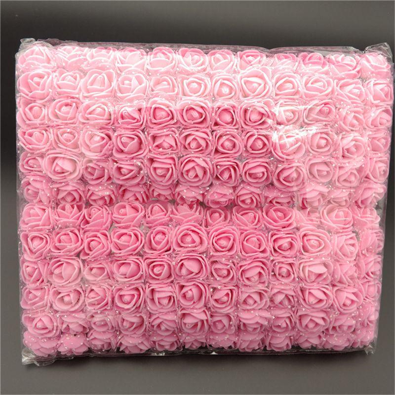 Buy 144pcs 1" Artificial Flowers Rose DIY Handicraft Materials Foam ...