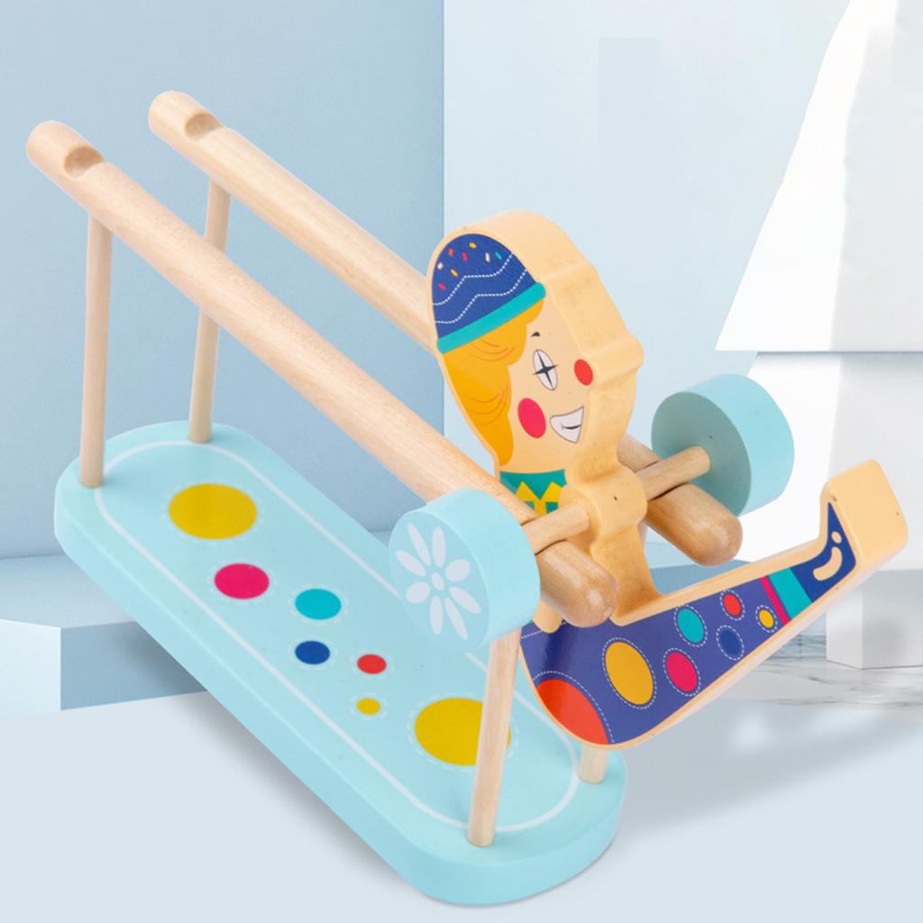 Buy Juggling Circus Roll Over Rolling Tumbling Flipping Doll Wood Toys ...