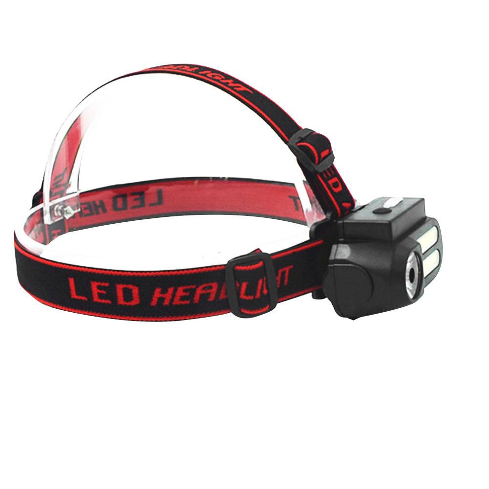 Buy LED Headlight 2x COB XPE Micro-USB Rechargeable Headlamp Flashlight ...
