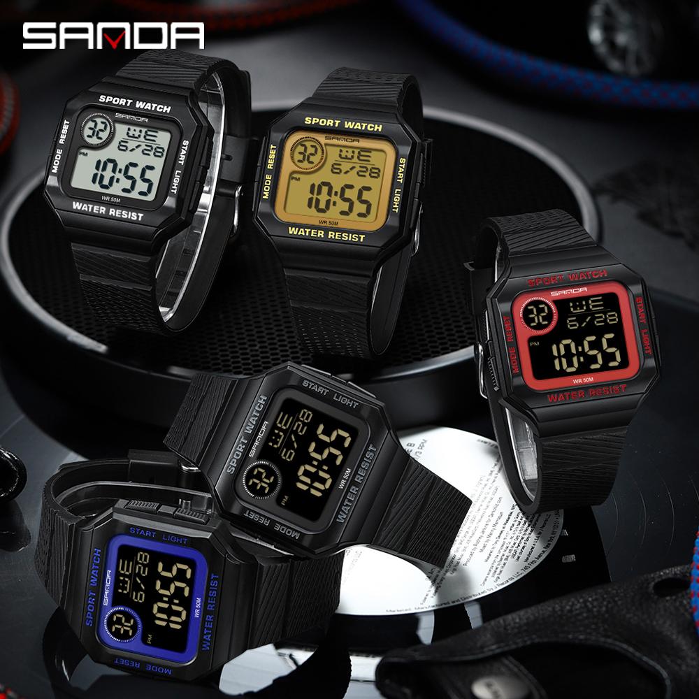 Buy SANDA New Men's Watches Sport Military Watch Shock Resistant ...