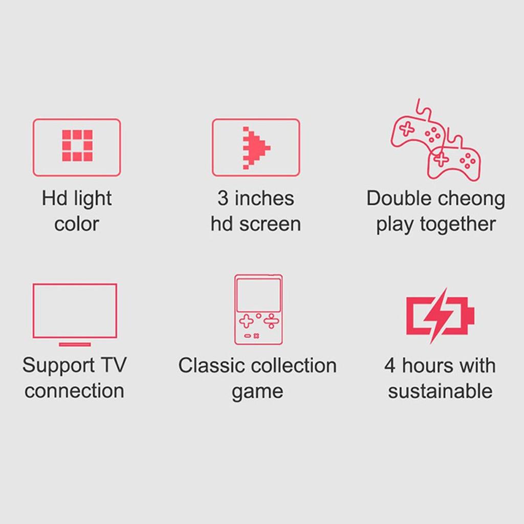 Buy SW M6 Retro Handheld Game Console Single 500 In 1 Nostalgic Double ...