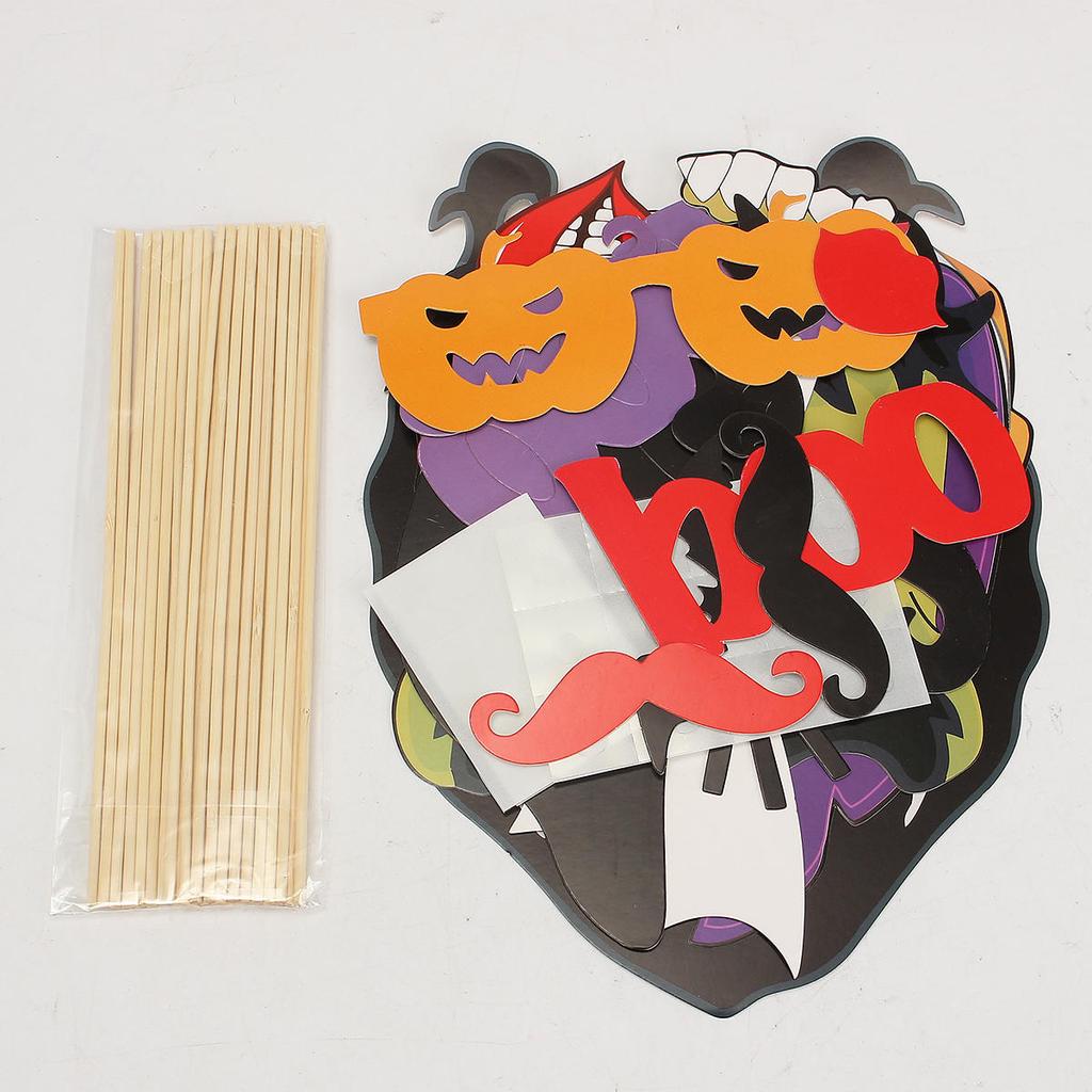 Buy 24PCS Photo Booth DIY Mask Mustache Stick Props Wedding Birthday ...