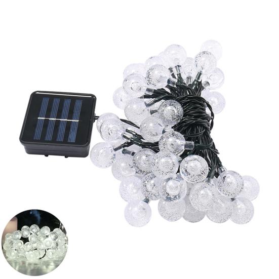 Buy Rechargeable LED Solar String Light Energy Saving Ball Shape Fairy ...