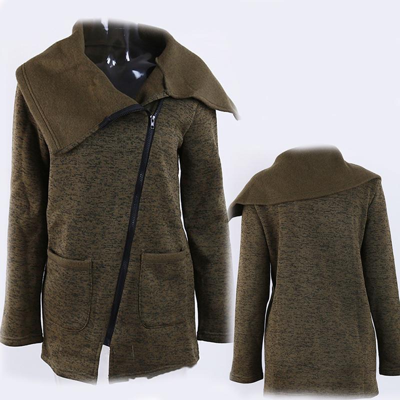 Buy Autumn Winter Women Fashion Personality Side Zipper Jacket Casual ...