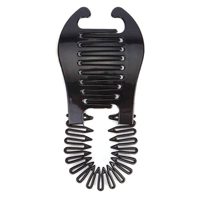 Buy Interlocking Banana Hair Clips Soft Bendabe Hair Combs Ponytail ...