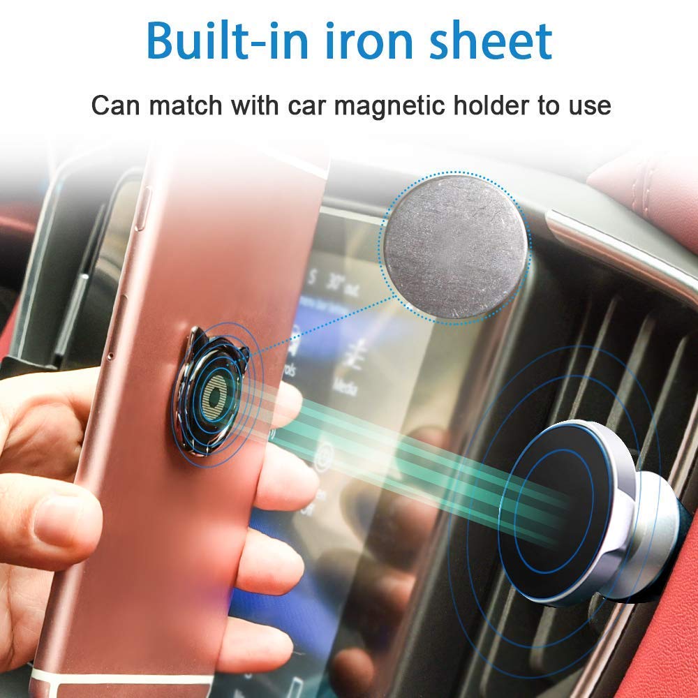 Cheap Phone Ring Cat Attachable Kickstand Ultra Thin Cute 360 Degree ...