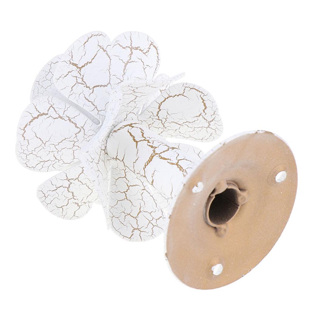 Rose Flower Curtain Holdbacks Metal Drapery Tieback Wall Hook Silver ...