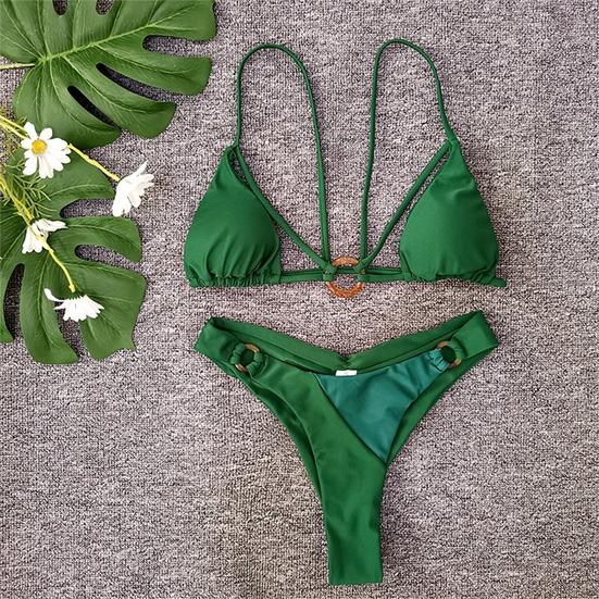 Kaufe Good Bikini Swimwear Padded Backless Eye-catching Women Push-Up ...