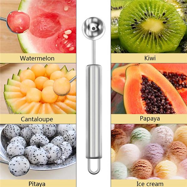 Buy Kitchen Fruit Carving Tool Set Melon Spoon Knife Shapes Apple ...