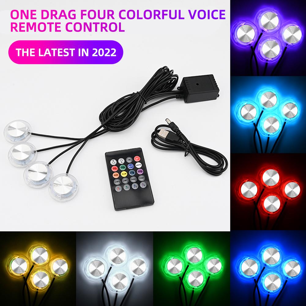 Buy Led Car Foot Ambient Light With USB Neon Mood Lighting Backlight ...