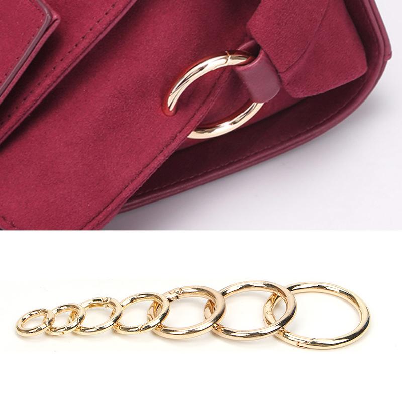5pcs Camping Hooks Round Ring Circle Spring Snap Zinc Alloy For DIY ...