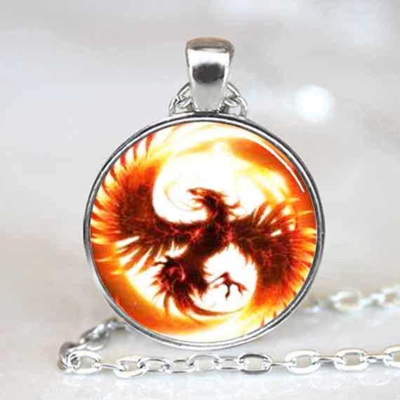 (1 Piece /Lot )Phoenix Charm Pendant Necklace Silver Jewelry uygun ...