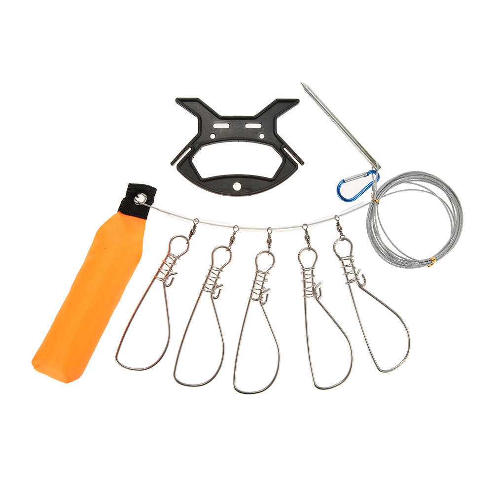 Buy 5 Snaps / 10 Snaps Stainless Steel Live Fish Lock Fishing Stringer ...